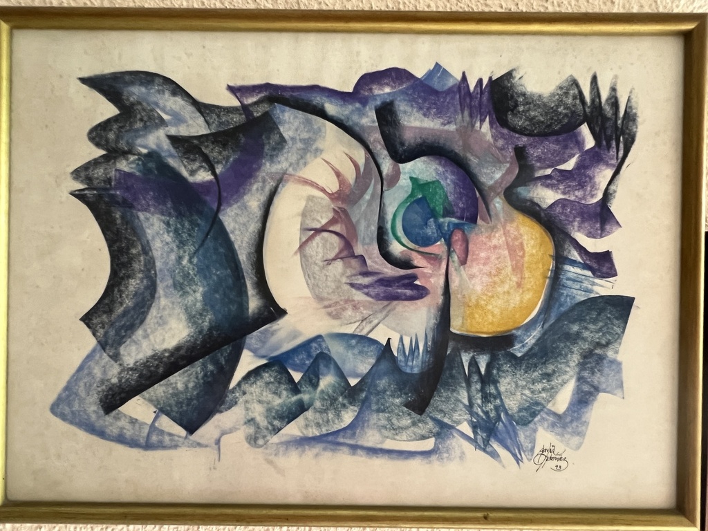 CUADRO FIGURAS 3 DAVID ORDÓÑEZ 1993 | IGUANA DORADA